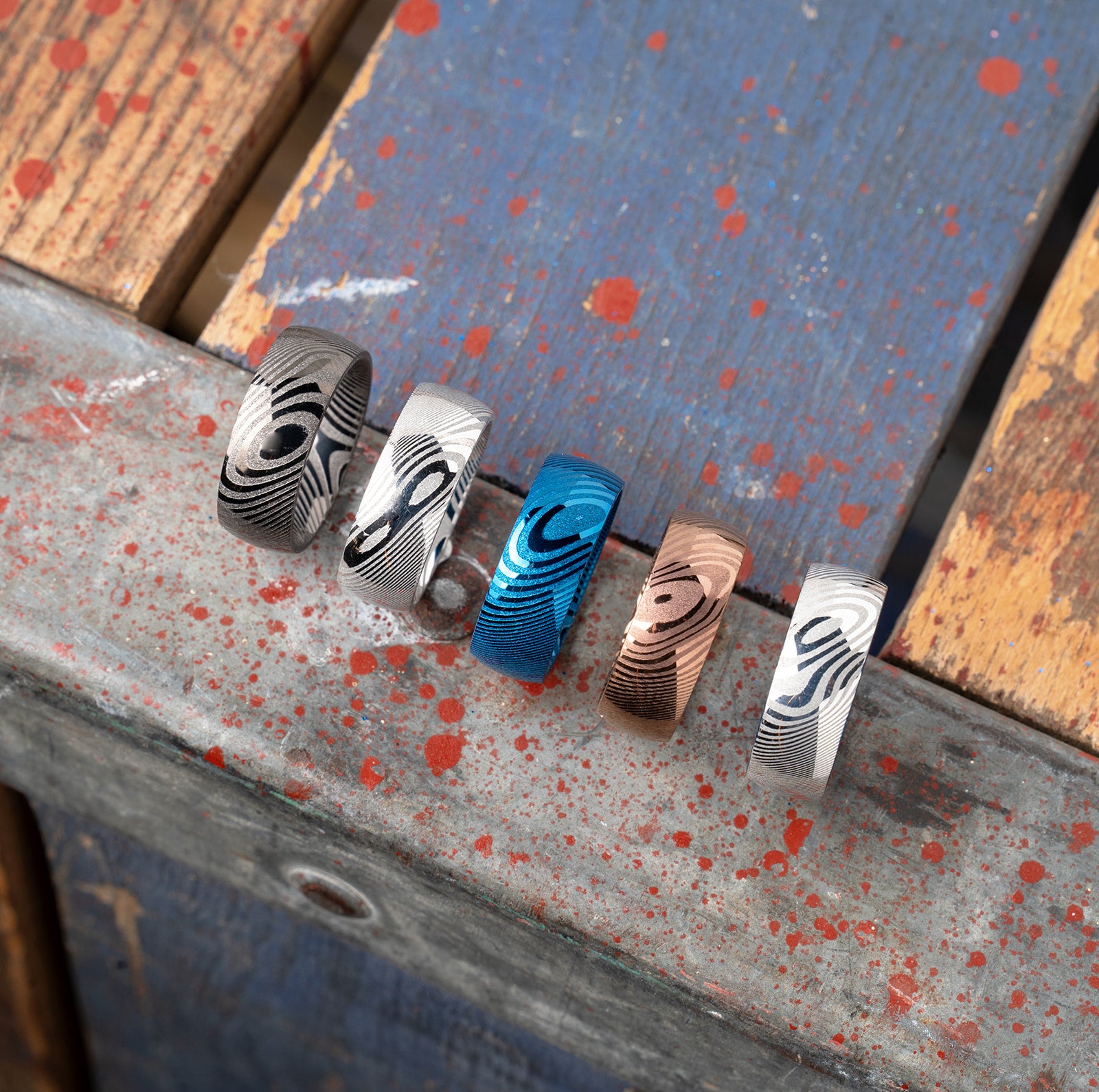 Damascus Steel Wedding Bands: No Two Alike, Just Like Your Love - EMBR