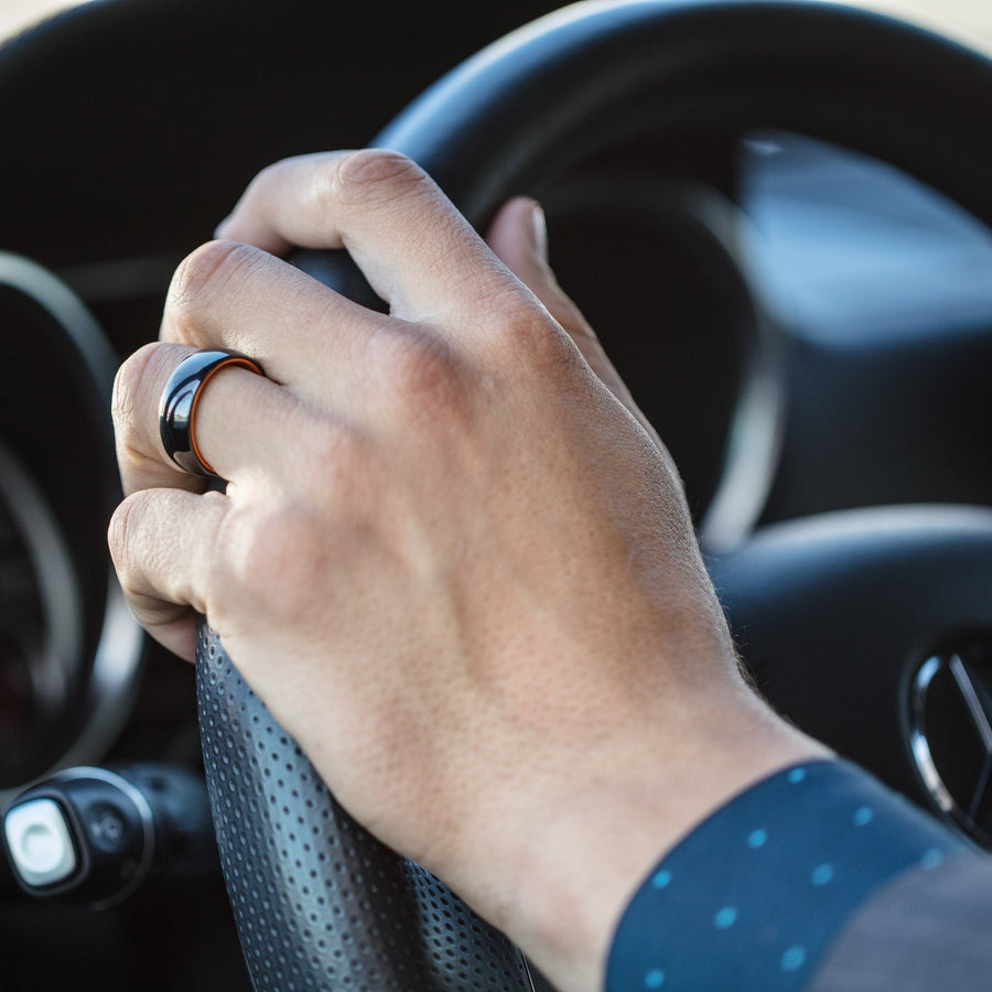 Black Ceramic Ring | Resilient Red | EMBR