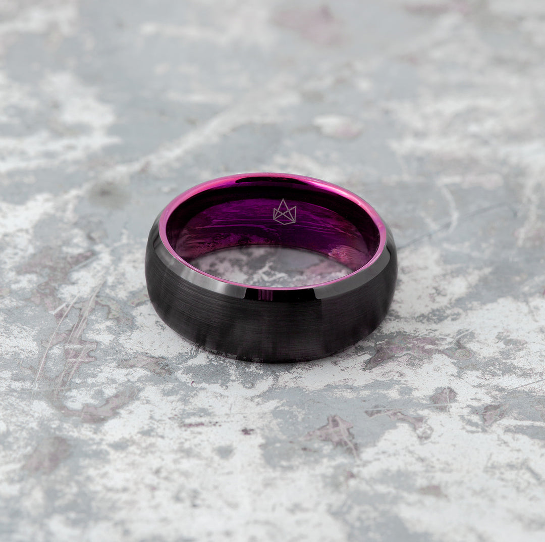 Purple Tungsten Ring | EMBR Wedding Bands