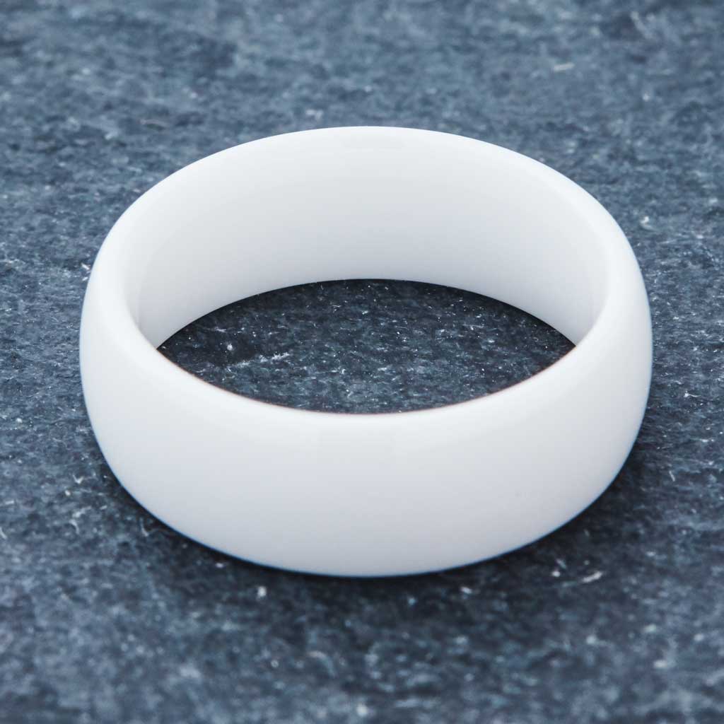 EMBR™ White Ceramic Ring - Minimalist