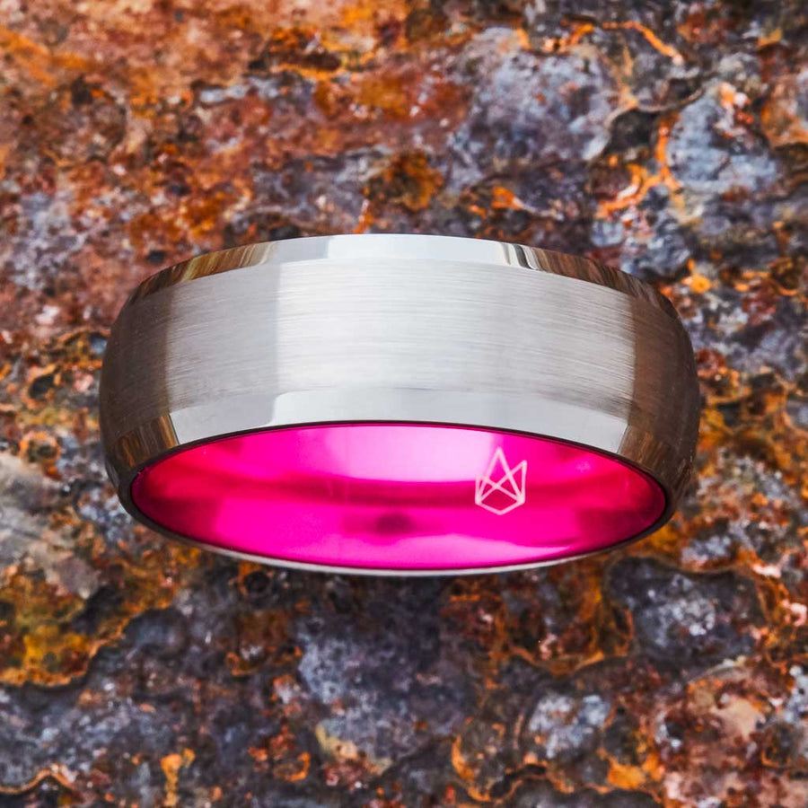 EMBR™ Silver Tungsten Ring - Resilient Pink